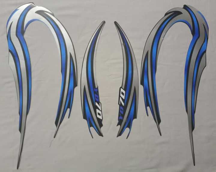 Tanki Tapa Sticker 2012 Model YAMAHA DHOOM ( COMPLETE SET ) | Daraz.pk