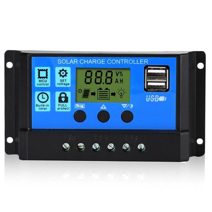 Solar PV Charge Controller 30A/20A/10A 12V 24V with LCD display Battery ...