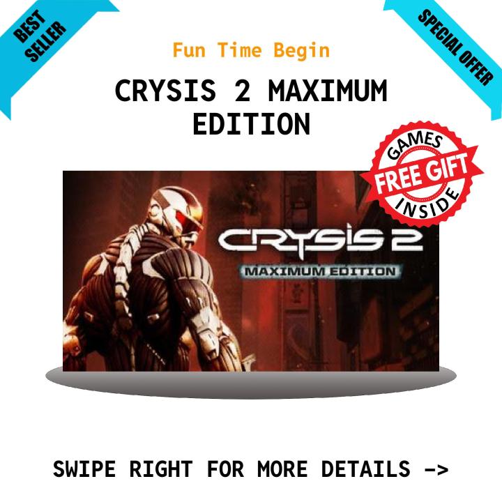 CRYSIS 2 MAXIMUM EDITION.JPG - PC Game - Complete Installation Guide - in GoogleDrive/MediaFire ...