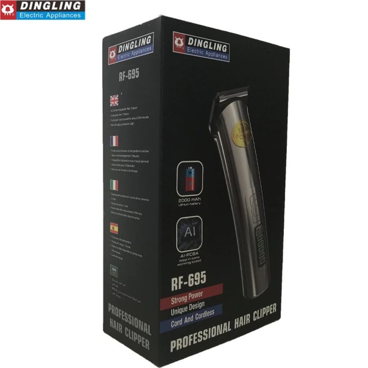 Mokify-DingLing RF-695 Hair Clipper Professional Electric Trimmer With ...