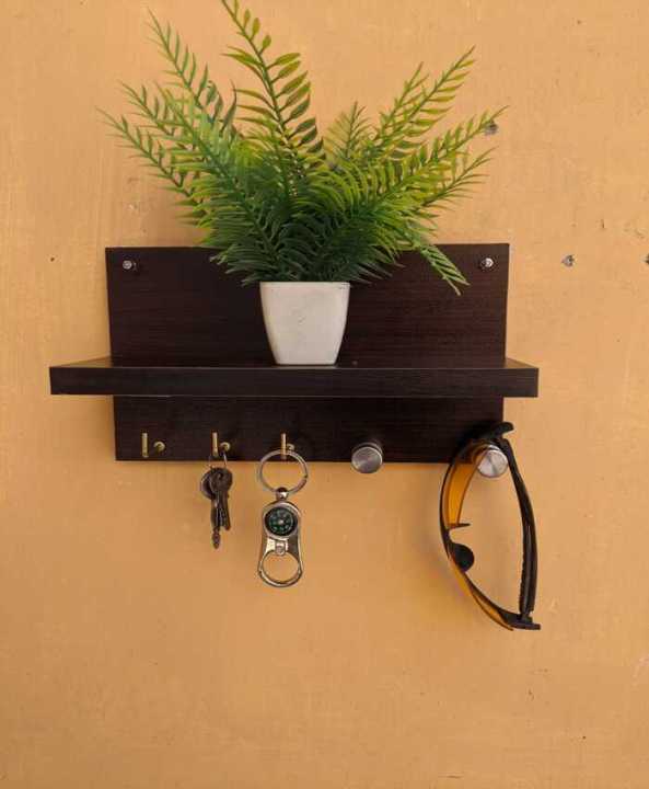 Wall Mounted Key Rack Hanging Stand Key Holder Keychain Rack Decor ...