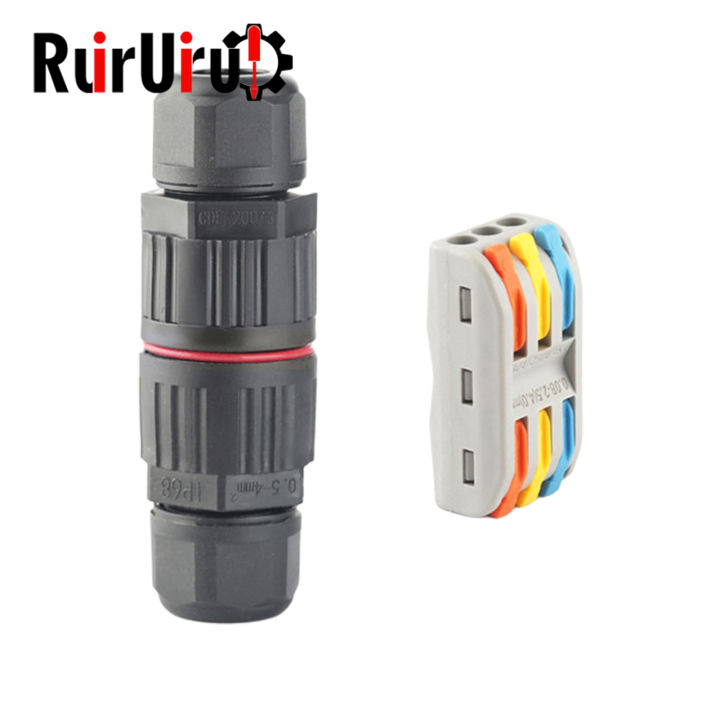 IP68 Outdoor CDF-200/3 3 Pin Waterproof Electrical Wire Connector ...