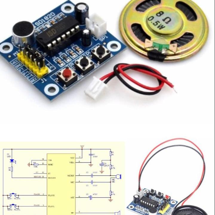 ISD1820 voice sound recording with MIC Speaker module | Daraz.pk