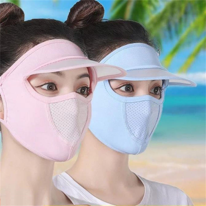 Breathble Special Motorcycle Anti-sunburn Cycling Face with Goggles ...