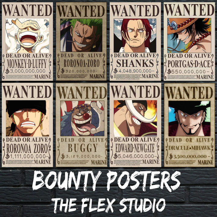 Bounty Posters Mega Set – One Piece, Naruto, AOT, Demon Slayer & More ...