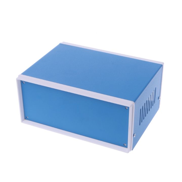 Blue Metal Enclosure Project Case Diy Waterproof Junction Box 6.7" X 5. ...