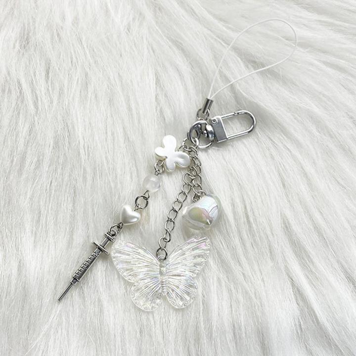 Pink Y2K Phone Charms Pendant Kawaii Key Chain For Bag Cute Accessories ...