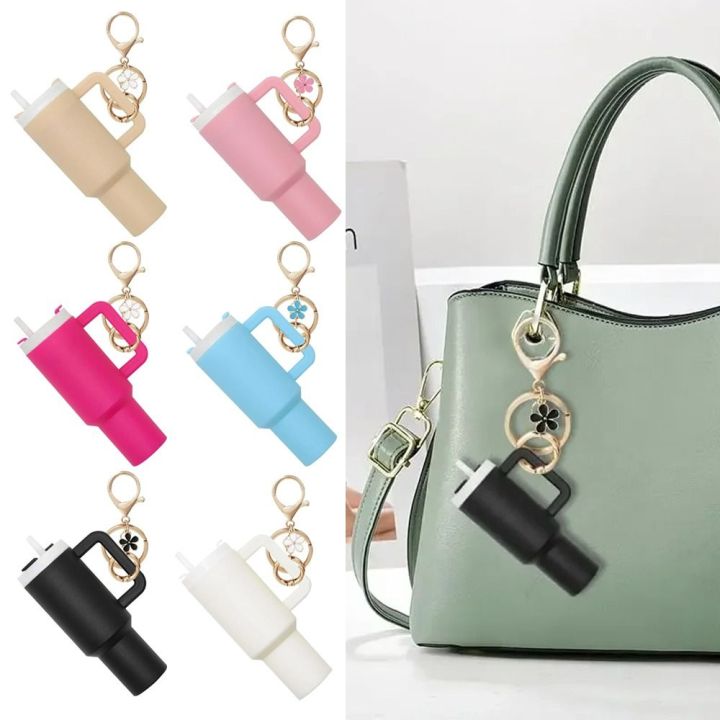 Luxury DIY Mini Tumbler Keychain Fashion Kawaii Stanley Cup Pendant Lip ...