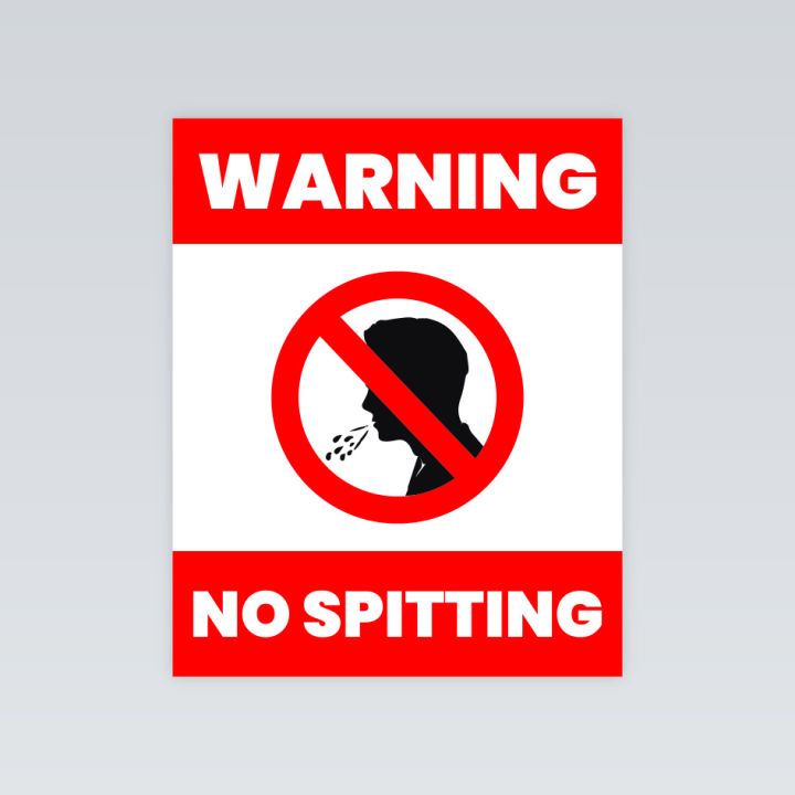 No spitting sign | Daraz.pk: Buy Online at Best Prices in Pakistan ...