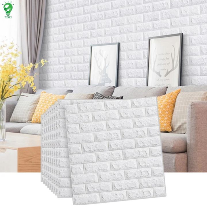 3D Brick Wall Stickers Self Adhesive Wallpaper Sheets 3mm | Peel and ...