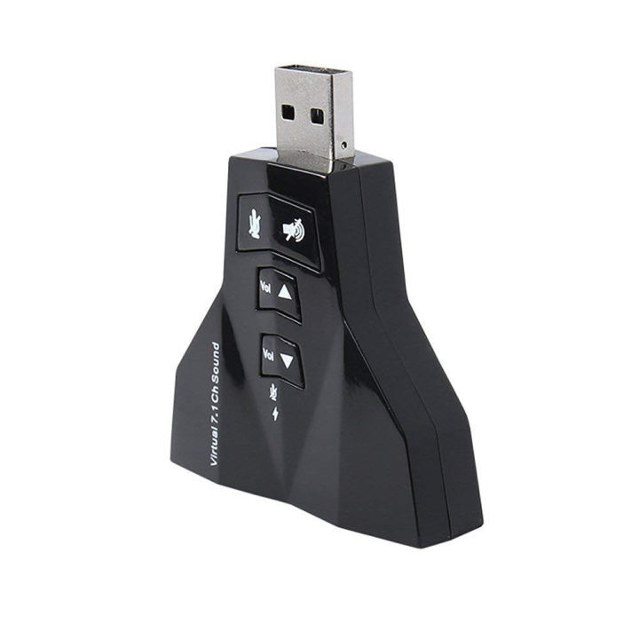 Virtual 7.1 Double USB Microphone and Headset Channel Sound Adapter | Daraz.pk