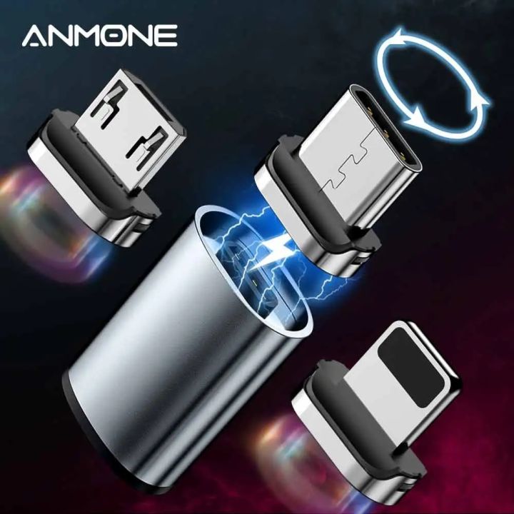 Magnetic Cable Adapter Type C Micro USB Cable Convert Plug Magnetic ...