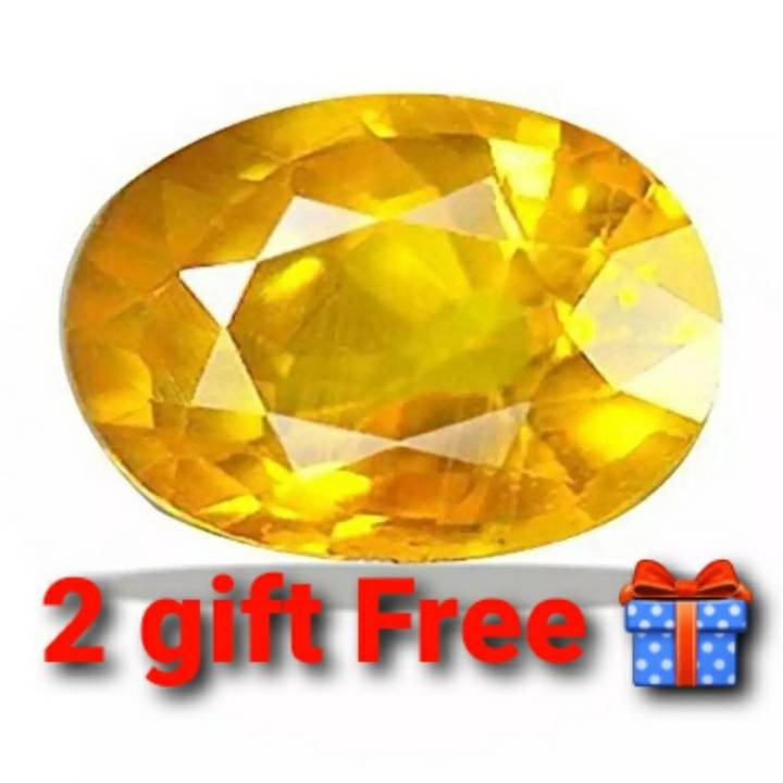 Zircon gemstones yellow color Stone for ring weight 8-10 crt with free ...