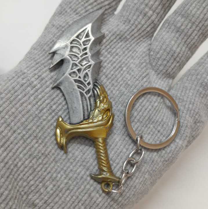 God of War Kratos Sword keychain from Ragnorok Heavy Metal Keychain ...