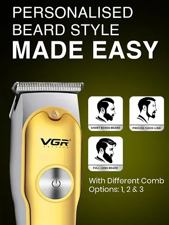 VGR V-290 Professional Hair Trimmer for Men | Precision T-Blade, Turbo ...