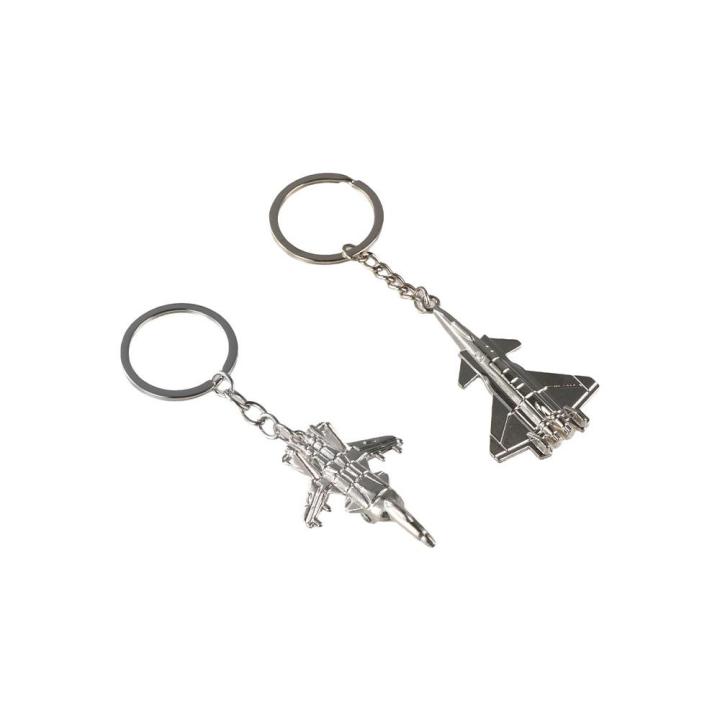 Keychains Gift 3D Aircraft Key Chain Metal Fighter Jet Plane Car Key ...