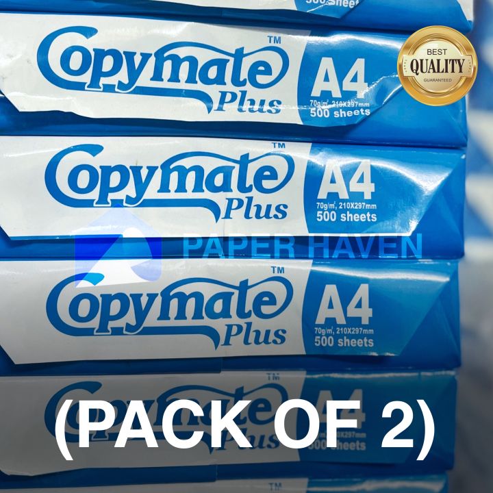 Copymate Paper A4 Size - Packet of 2 - 1000 Sheets - 70 Gram - Printing ...