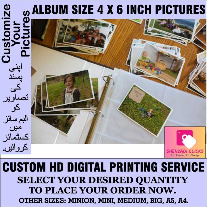 4x6 Customized Photo Cards & Set of 5/10/15 pcs with Digital High ...
