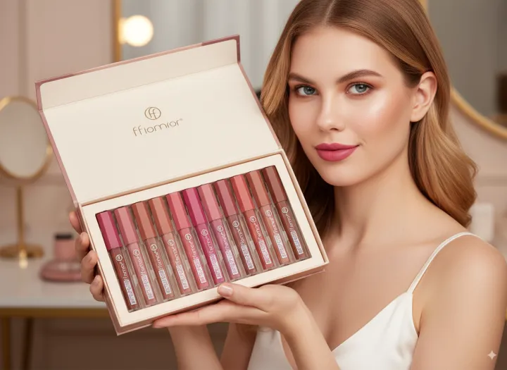 "Matte Liquid Lipstick Set of 12 Colors – Long Lasting Waterproof Lip ...