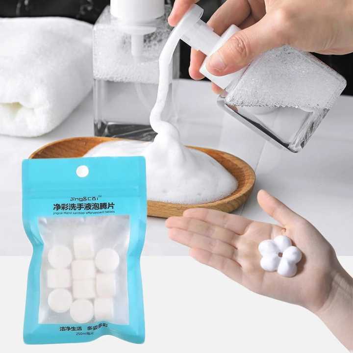 Clean Hands Soaps Water Melting Effervescent Tablet Foam Hands ...