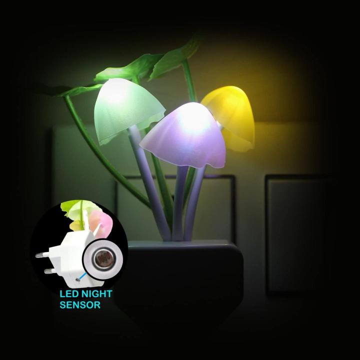 Mushroom Sensor Night Light, Automatic Sensor LED Mushroom Lamp, Night ...