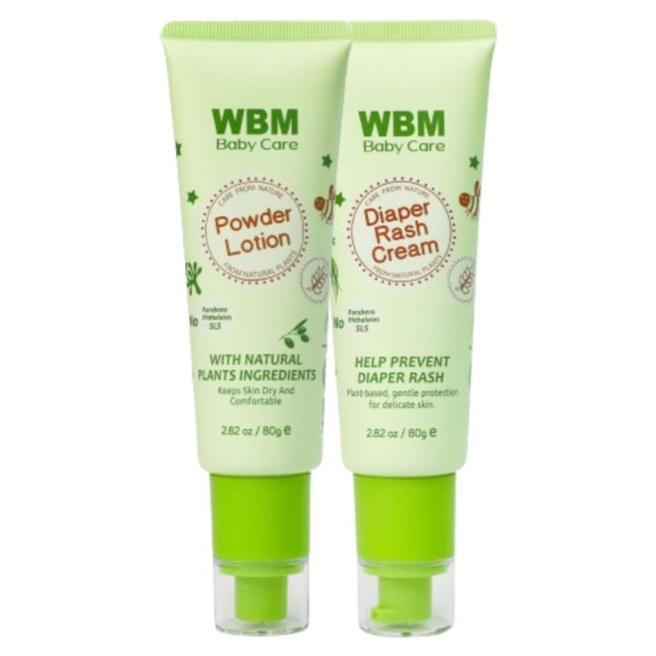 WBM Bum Soothing Kit | Baby Powder Lotion & Diaper Rash Cream | Daraz.pk