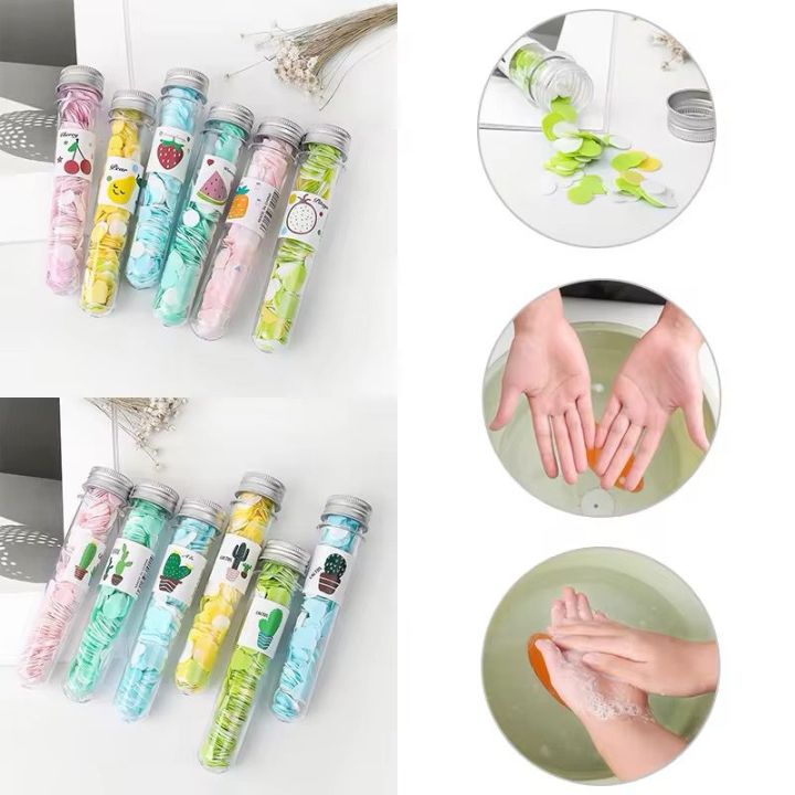 Portable Mini Body Washing Bath Test Tube Confetti Foaming Flower One ...