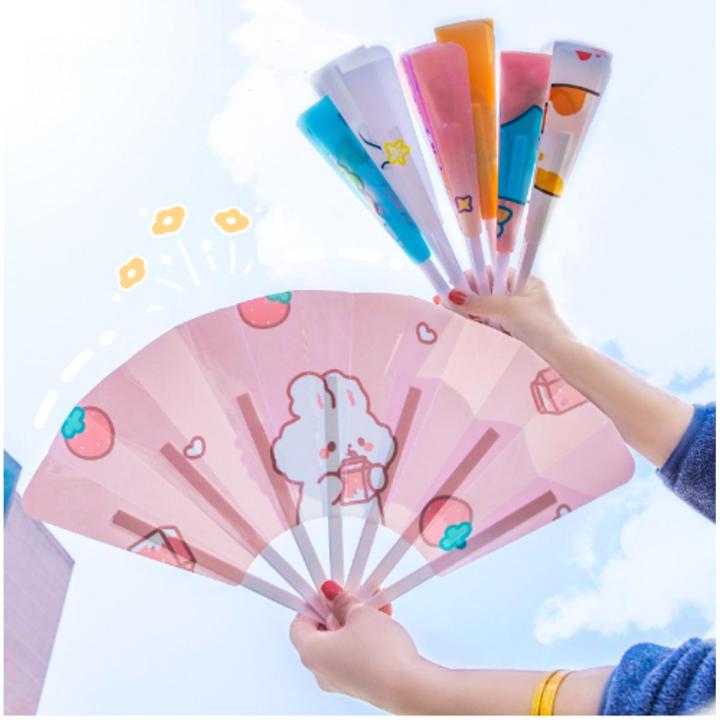 Hand Hold Crank Fan Cute Portable Folding Fan Students Dormitory Fan ...