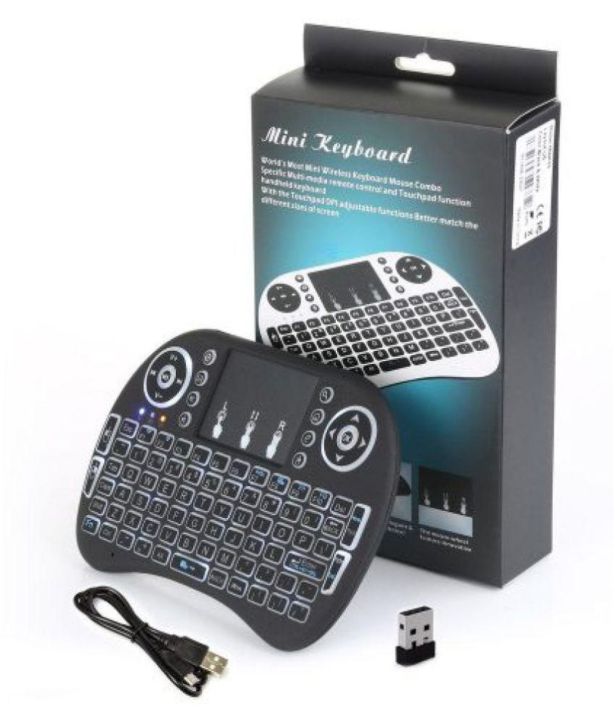 Backlit Mini Wireless Keyboard Rf500 -3 Color RGB Backlit-2.4GHz ...