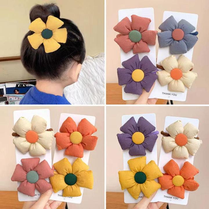 Douyin baby sun flower head rope children's hair ring does not hurt ...