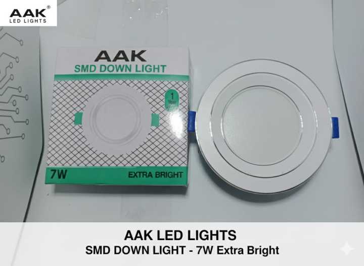 AAK 7W SMD Downlight - Extra Bright LED Recessed Light | Daraz.pk