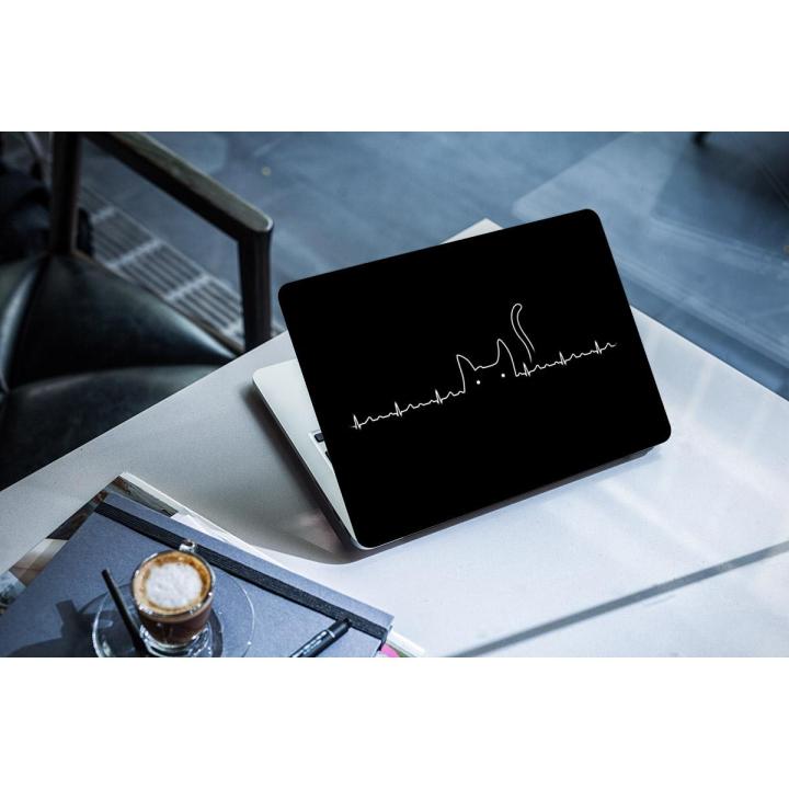 aesthetic-black-cat Laptop Back Cover Vinyl Skin 12 13 14 15 15.6 Inch ...