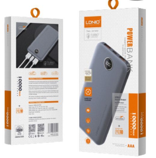 LDNIO PQ10 22.5W Digital Display 10000mah Power Bank | Daraz.pk