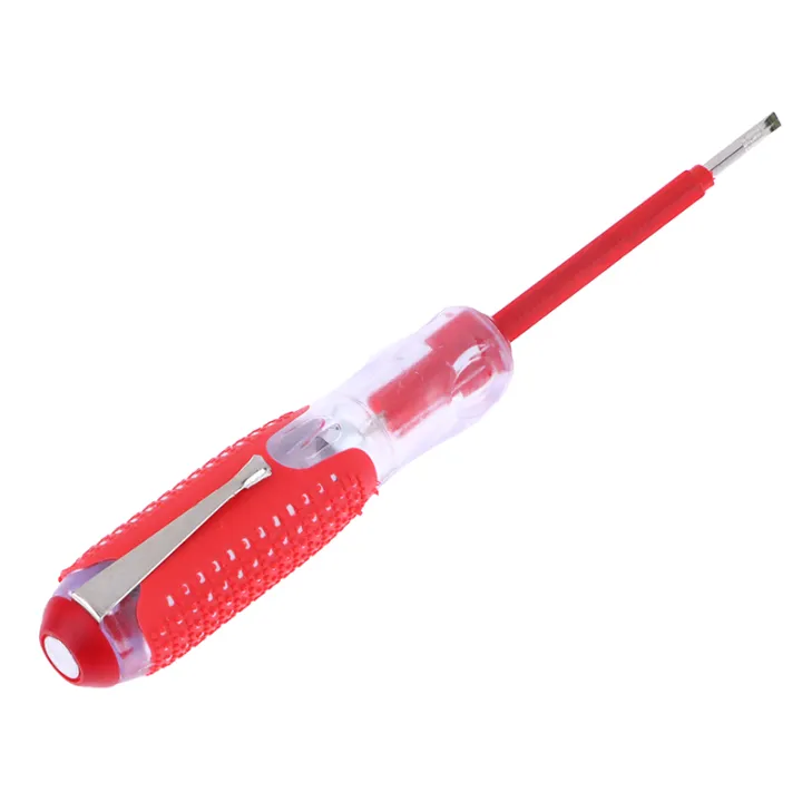 100-220V Voltage Indicator & Slotted Screwdriver Electric Test Pen Tool ...