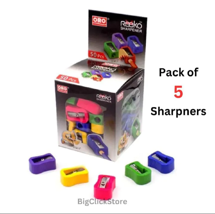 ORO Reeko Sharpeners - Lead Pencil Sharpener - High Quality Plastic ...