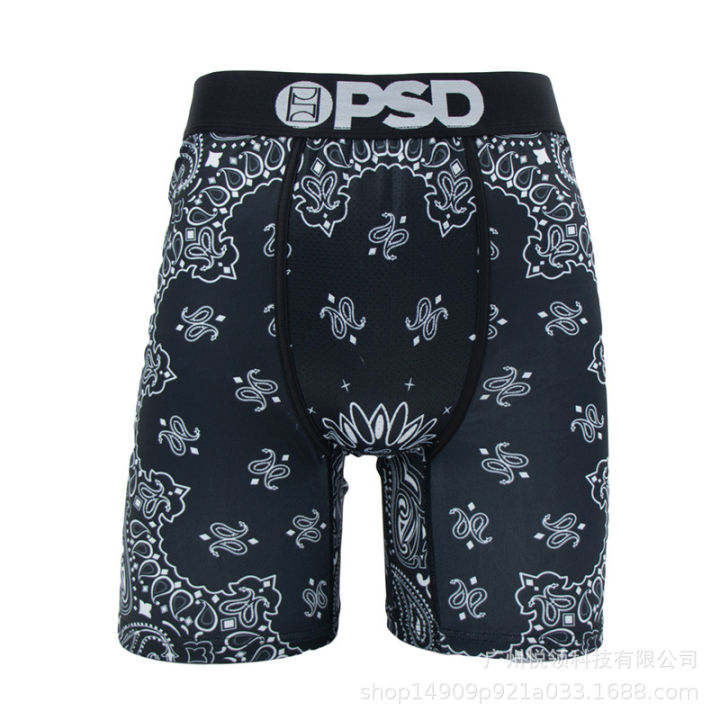 psd American Underwear Men's Ice Silk Graffiti Boxers Printed Cartoon ...