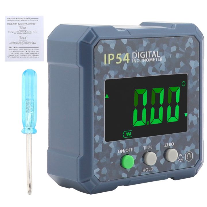 Digital angle measuring instrument LCD display waterproof angle ...