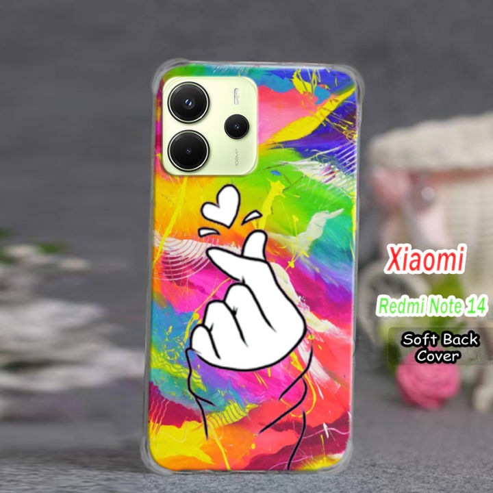Xiaomi Redmi Note 14 Pouch Cover - Ladies Love Floral Art Soft Back ...