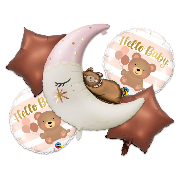 Crescent Foil Balloon Collection, Moon & Star Foil Balloons Theme For ...