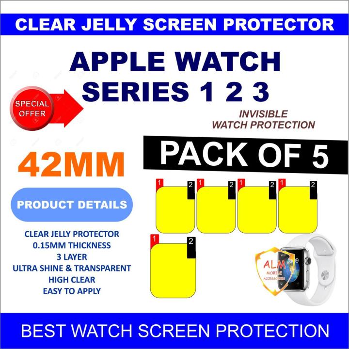 JELLY SCREEN PROTECTOR FOR APPLE WATCH SERIES 1 2 3 42MM / Apple Watch ...