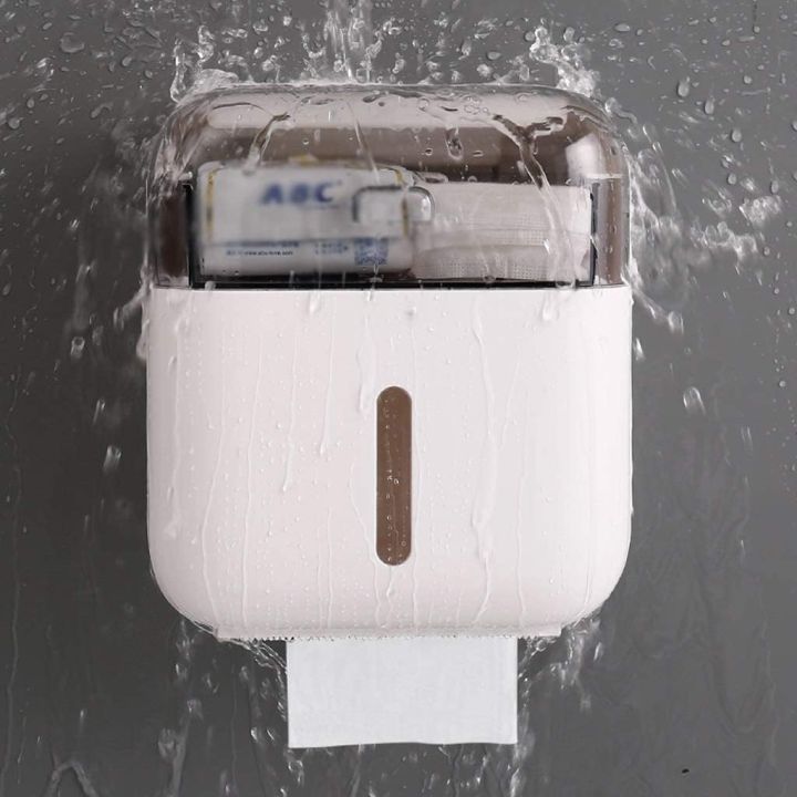 Multifunctional Wall Hanging Tissue Box Bathroom Kitchen Storage Box ...