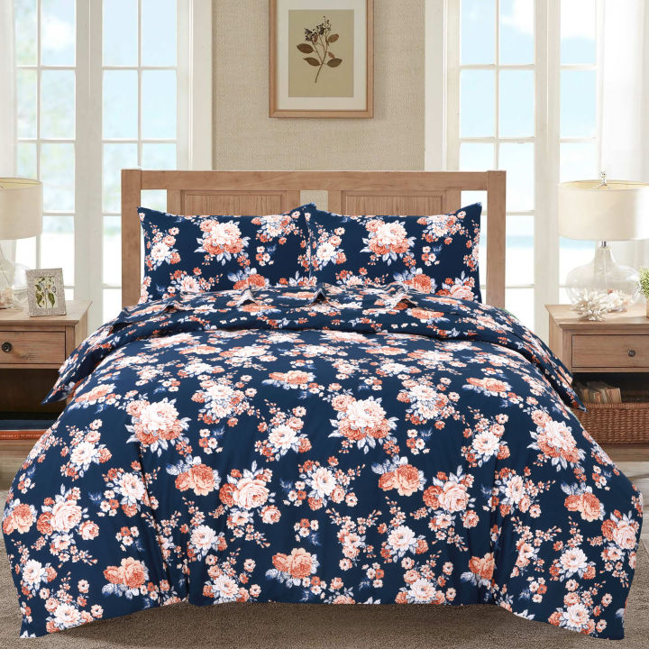 GOHAR T-144 EVERYDAY ESSENTIAL DUVET COVER NIGHT ROSE | Daraz.pk