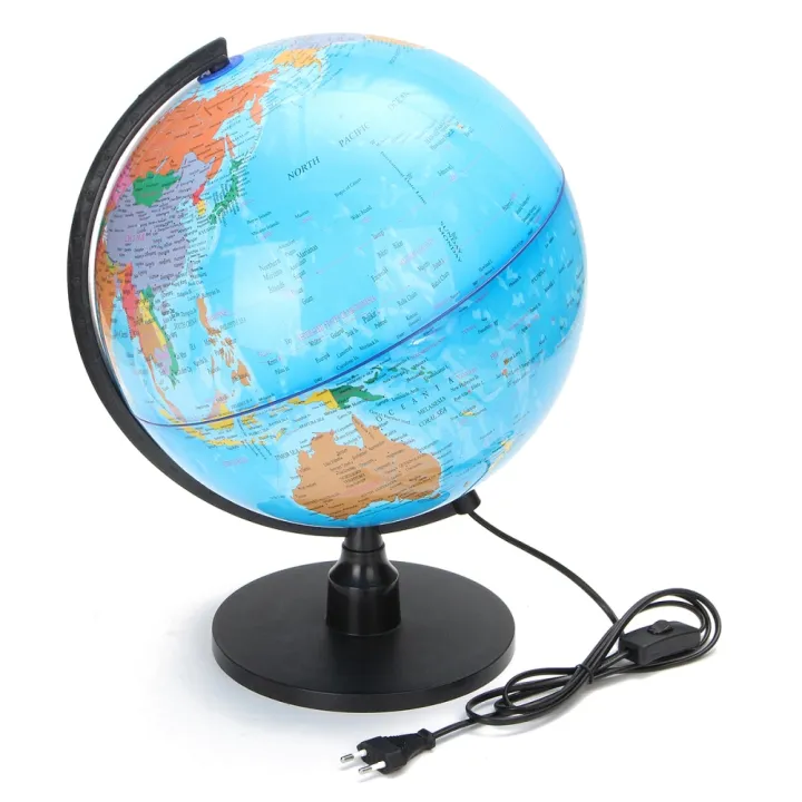Pack of 1 Pcs LED WORLD GLOBE Rotating Swivel Map | Daraz.pk