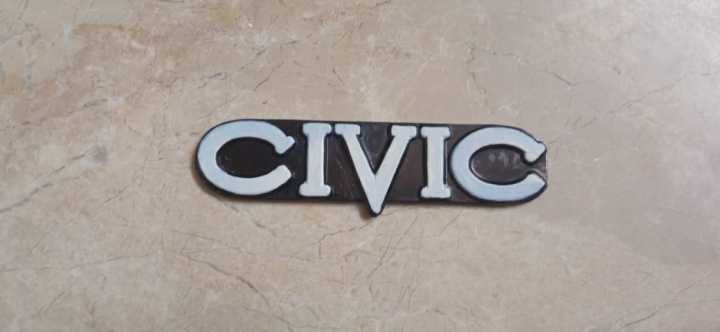 Civic Emblem In Metal | Daraz.pk