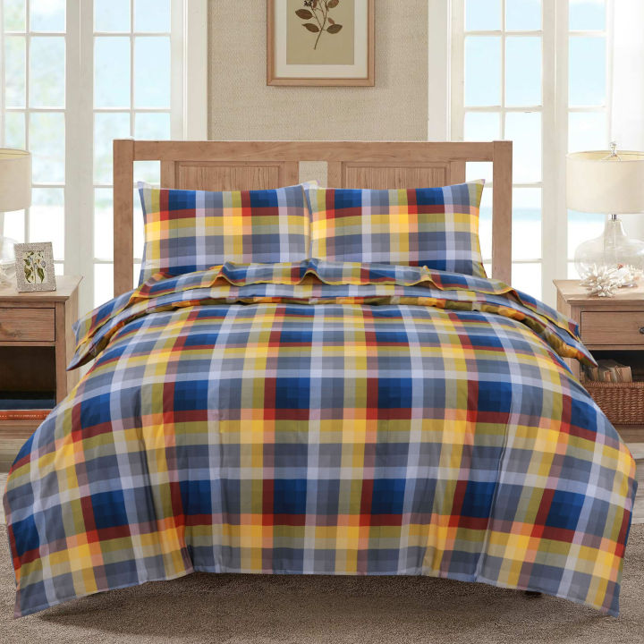 GOHAR T-144 EVERYDAY ESSENTIAL DUVET COVER TARTAN | Daraz.pk
