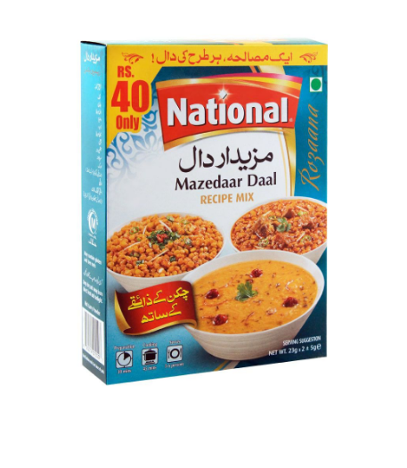 Nationaals Mazedaar Daal Masala Recipe Mix, 23x2g | Daraz.pk