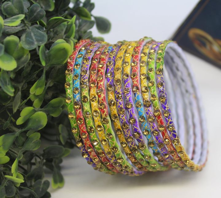 Multi Color Metallic Nug Bangles For Women/Ladies | Daraz.pk