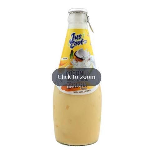 Jus Cool Coconut Milk Drink With Banana Flavor, With Nata De Coco ...