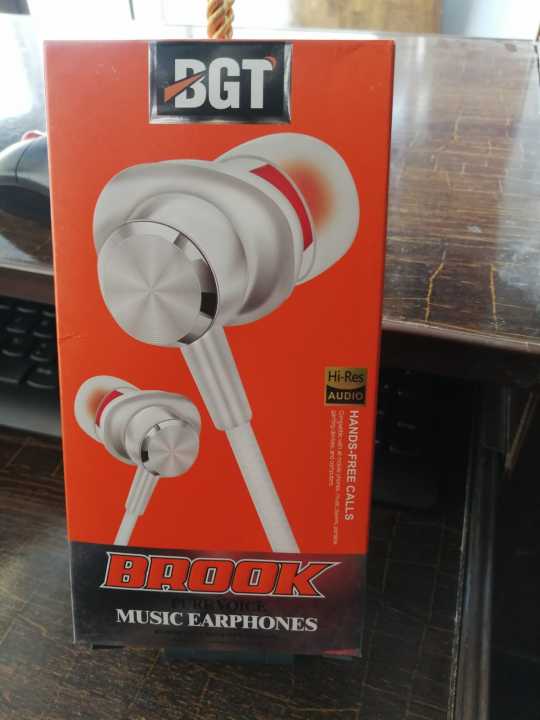 Handfree / BGT BROOK Wired Earphones Premium In-Ear Deep Bass Stereo ...