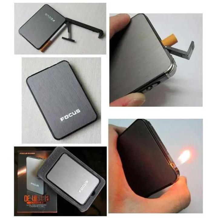 Automatic Pull up Case with Ligh^ter , Slim design | Daraz.pk
